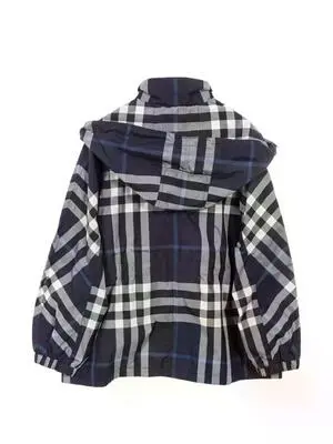 Burberry Check-pattern Hooded Jacket