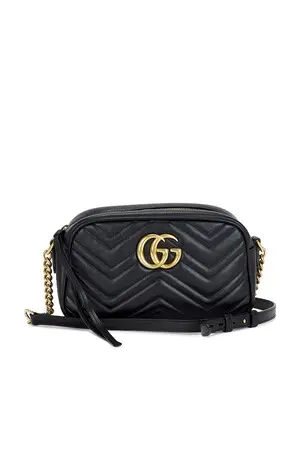Gucci Gg Marmont Shoulder Bag - Black