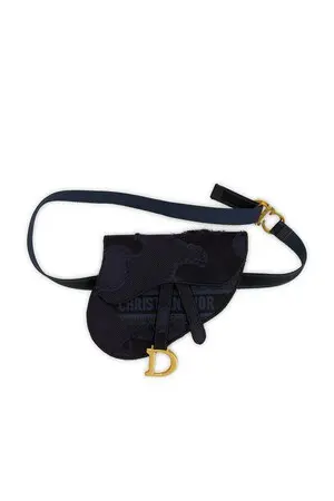 Dior Embroidered Saddle Belt Bag