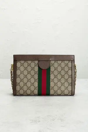 Gucci Ophidia Shoulder Bag - Brown