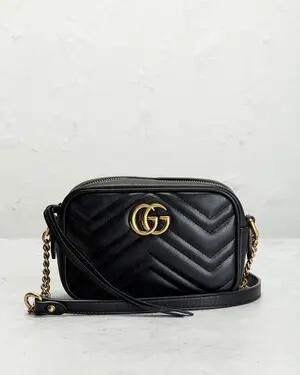 FWRD RENEW Gucci Mini Gg Marmont Shoulder Bag