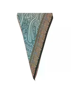 PIERRE-LOUIS MASCIA Paisley-print Scarf - Blue