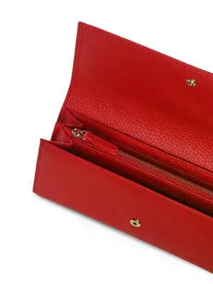 COCCINELLE Grained Leather Zip Wallet