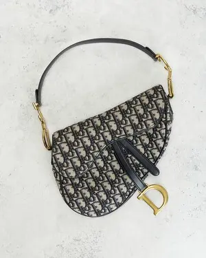 FWRD RENEW Dior Trotter Oblique Saddle Bag