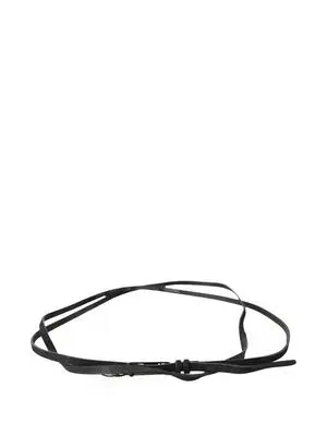 Costume National Logo-buckle Skinny Belt