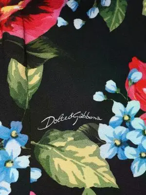 Dolce & Gabbana Floral-print Scoop-neck Dress