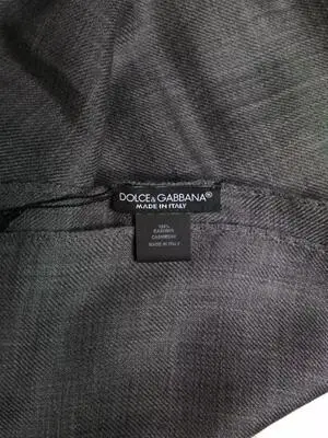 Dolce & Gabbana Logo-print Frayed-edge Scarf