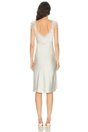 Lpa Audri Dress With Lace Trim