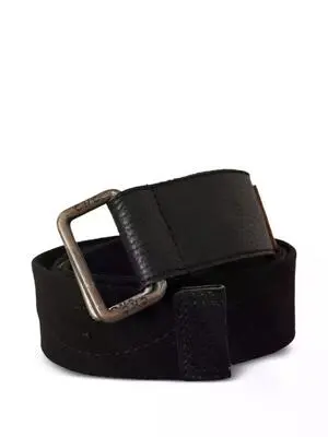 Costume National Ducati Leather-trim Belt - Black