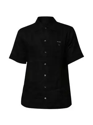 Carhartt Work In Progress Logo-patch Short-sleeve Shirt - Black