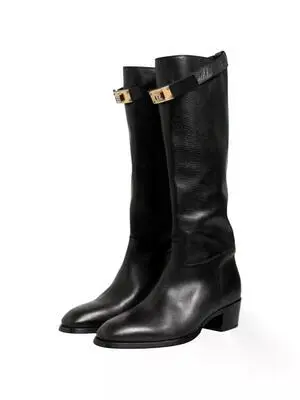 Dolce & Gabbana Logo-plaque Knee-high Boots