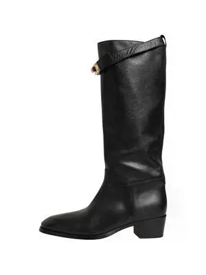 Dolce & Gabbana Logo-plaque Knee-high Boots