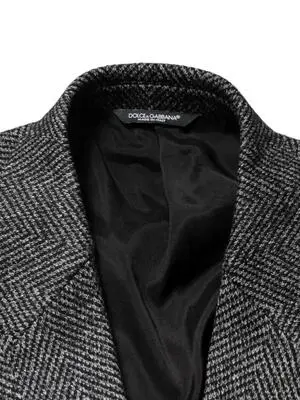 Dolce & Gabbana Herringbone Single-breasted Coat