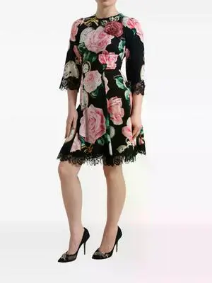 Dolce & Gabbana Floral Print Midi Dress