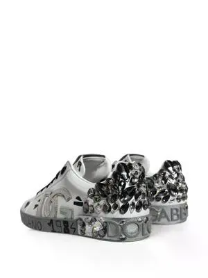 Dolce & Gabbana Portofino Crystal-embellished Sneakers