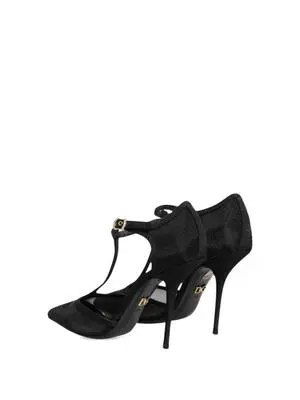 Dolce & Gabbana Mesh T-strap Sandals