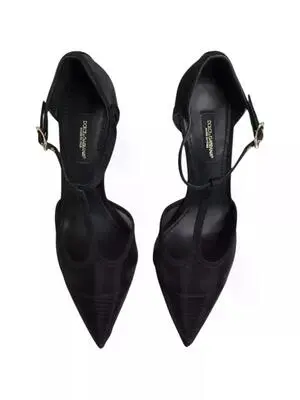 Dolce & Gabbana Mesh T-strap Sandals