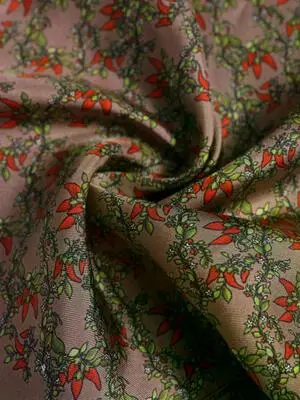 Dolce & Gabbana Chili-print Silk Pocket Square