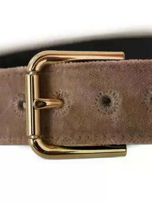 Dolce & Gabbana Velvet Buckle Belt