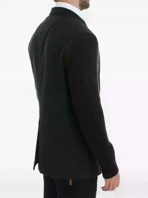 Dolce & Gabbana Ribbed-knit Panelled Blazer