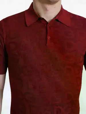Dolce & Gabbana Logo-pattern Short-sleeve Polo Shirt
