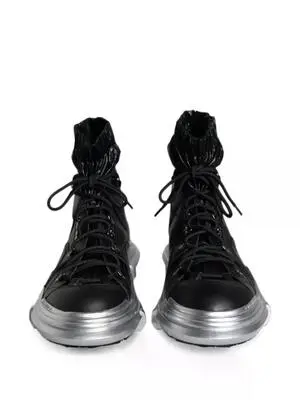 Dolce & Gabbana Galileo Panelled High-top Sneakers
