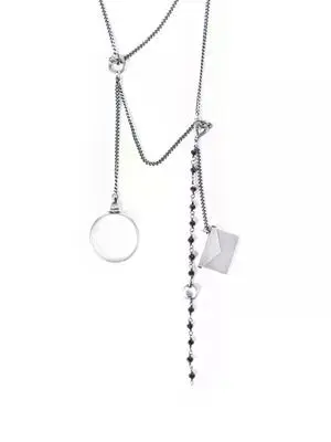 ANN DEMEULEMEESTER Afsar Beaded Feather Necklace