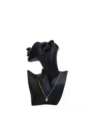 Givenchy 20th Century Plated G Logo Rhinestone Pendant Necklace Costume Necklace