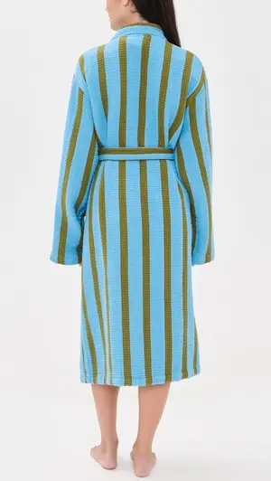 DUSEN DUSEN Waffle Cotton Bathrobe