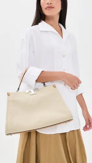 Tory Burch Eleanor Canvas Satchel