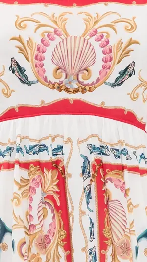 Farm Rio Nautical Printed Maxi Dress