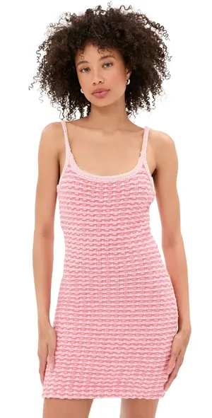 LE BOP Noemi Knit Mini Dress - Pink