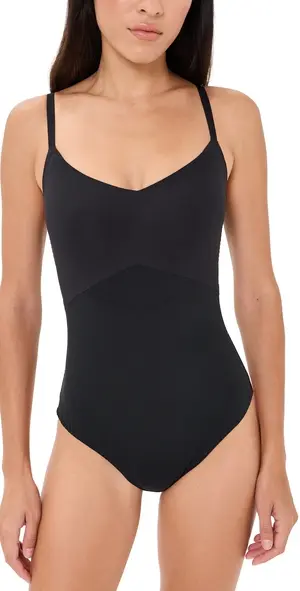 HONEYLOVE Cami Thong Bodysuit - Vamp