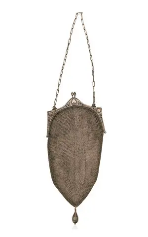 MERCI C'EST VINTAGE Early 20th Century German -plated Mesh Evening Bag