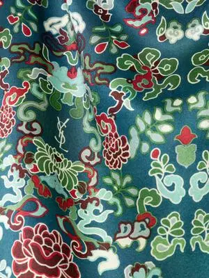 Saint Laurent Floral-print Fringed Shawl