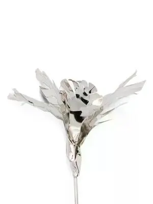 N°21 Tone Floral Motif Sculptural Brooch
