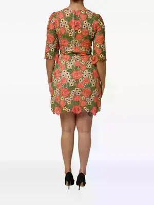 Dolce & Gabbana Floral-embroidery A-line Mini Dress
