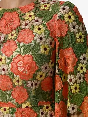 Dolce & Gabbana Floral-embroidery A-line Mini Dress