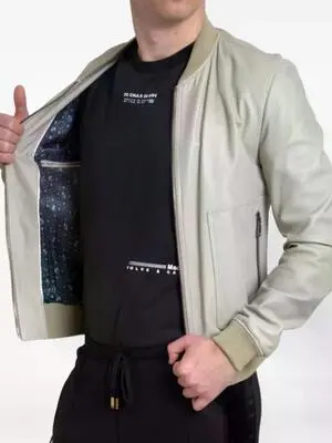 Dolce & Gabbana Leather Bomber Jacket