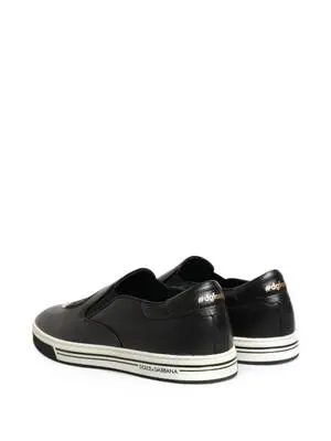 Dolce & Gabbana Leather Slip-on Sneakers
