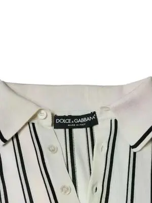 Dolce & Gabbana Vertical-stripe Polo Shirt