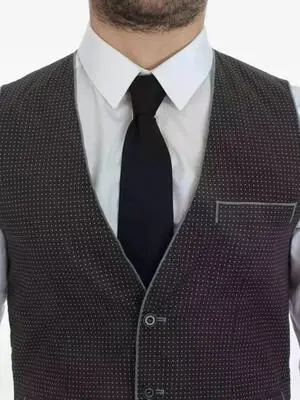 Dolce & Gabbana Polka-dot Two-tone Vest