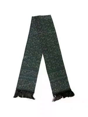 Dolce & Gabbana Floral-pattern Fringed Scarf - Green