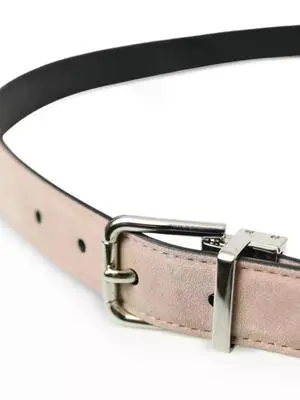 Dolce & Gabbana Suede-leather Buckle Belt