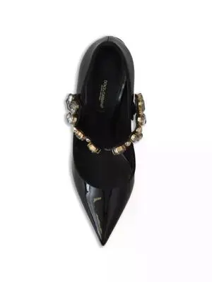 Dolce & Gabbana Crystal-embellished Patent Leather Pumps