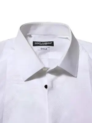 Dolce & Gabbana Bib-front Poplin Shirt