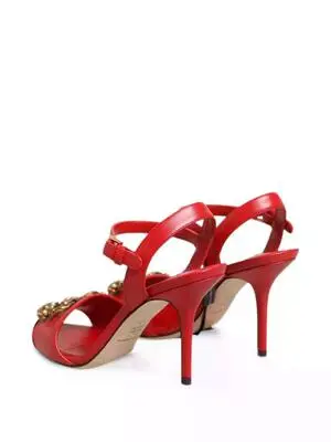 Dolce & Gabbana Dg Amore Pearl-embellished Sandals