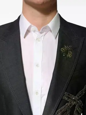 Dolce & Gabbana Gun-embroidery Bee-patch Blazer