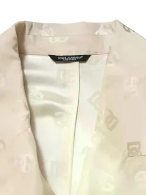 Dolce & Gabbana Monogram-pattern Double-breasted Blazer - Neutrals