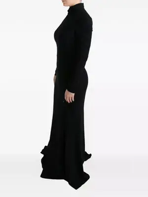 Dolce & Gabbana Stretch-crepe Long-sleeve Maxi Dress